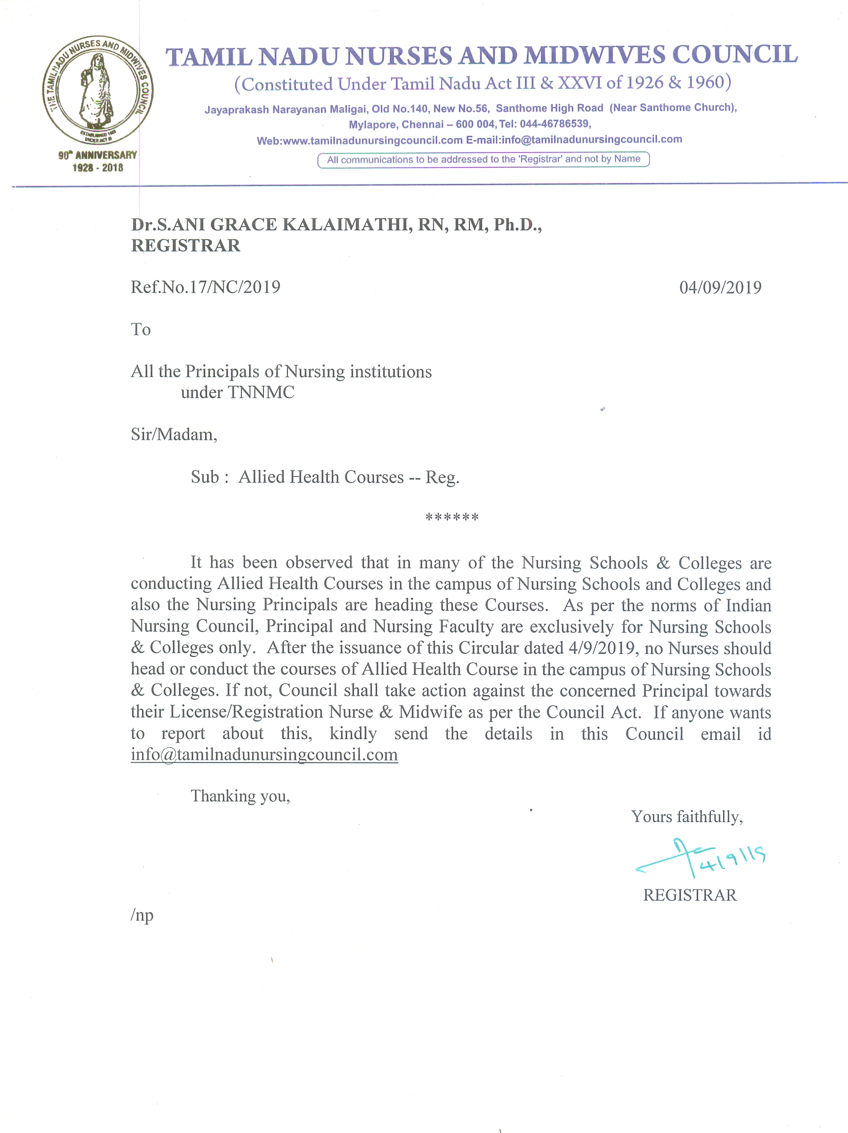 Tamil Nadu Nurses & Midwives Council